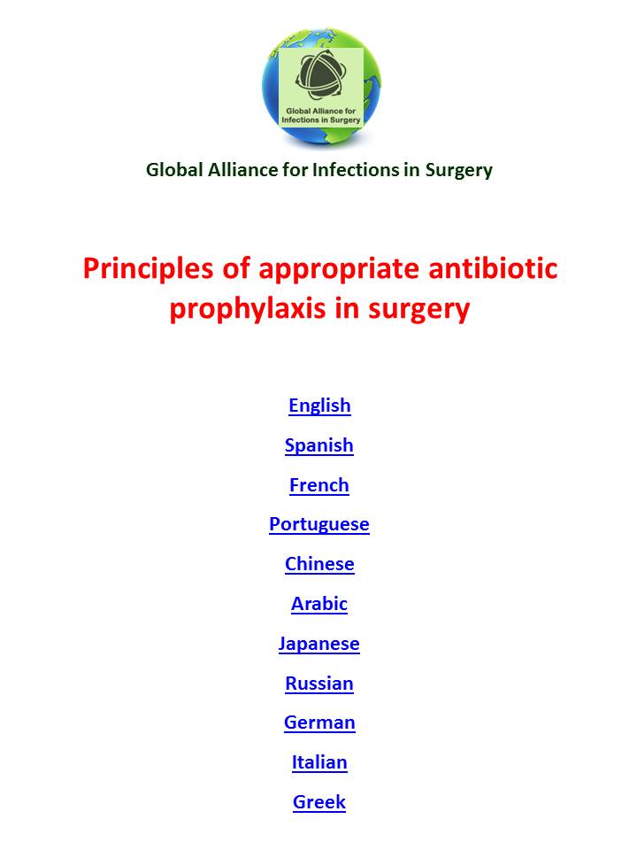 Principles of antibiotic prophylaxis in surgery – Global Alliance for ...