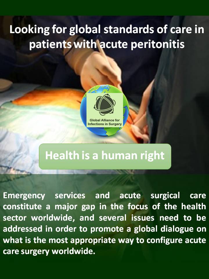 Looking for global standards of care in patients with acute peritonitis ...